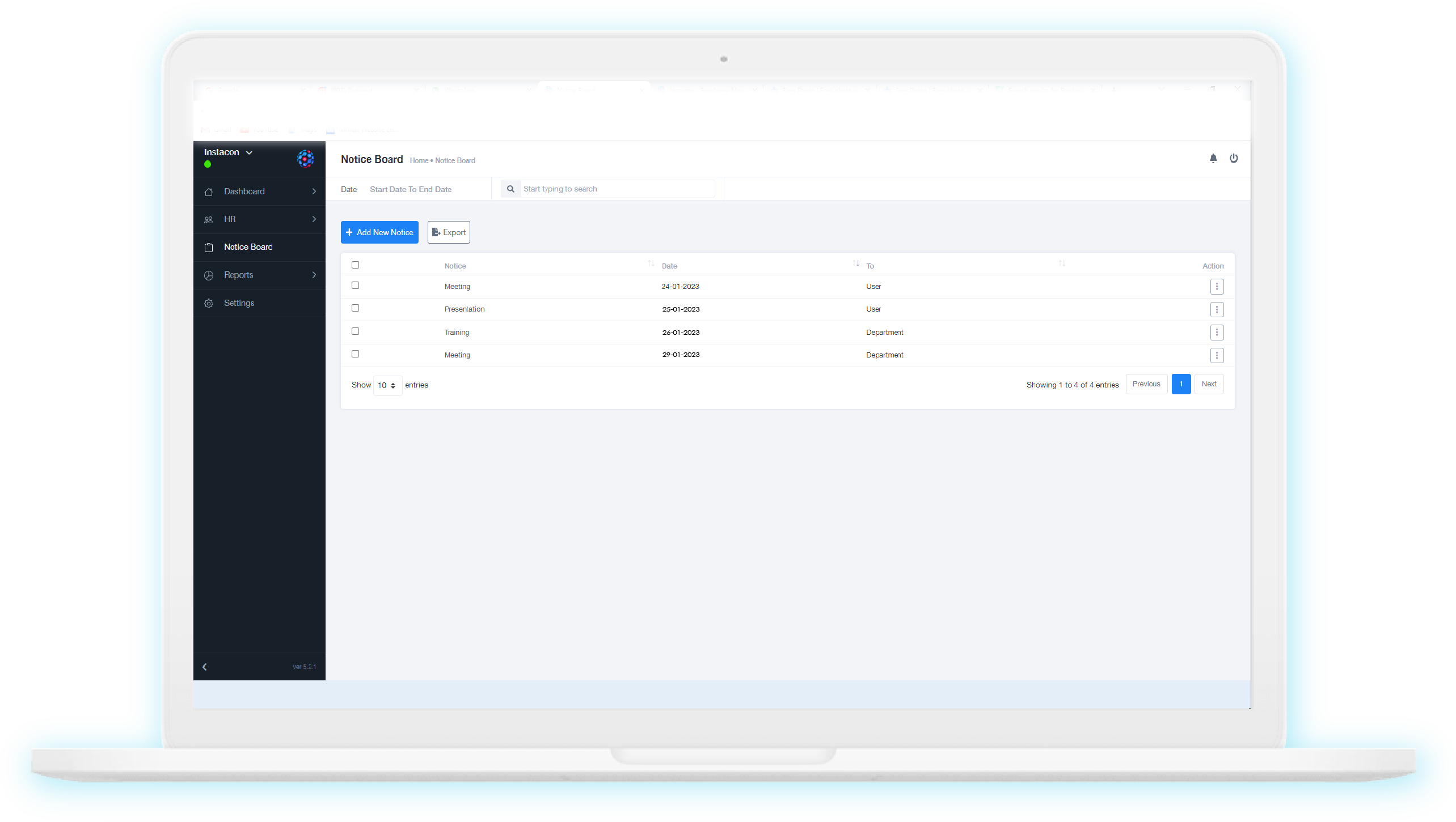 Instacon - Employee Management & Communication Platform