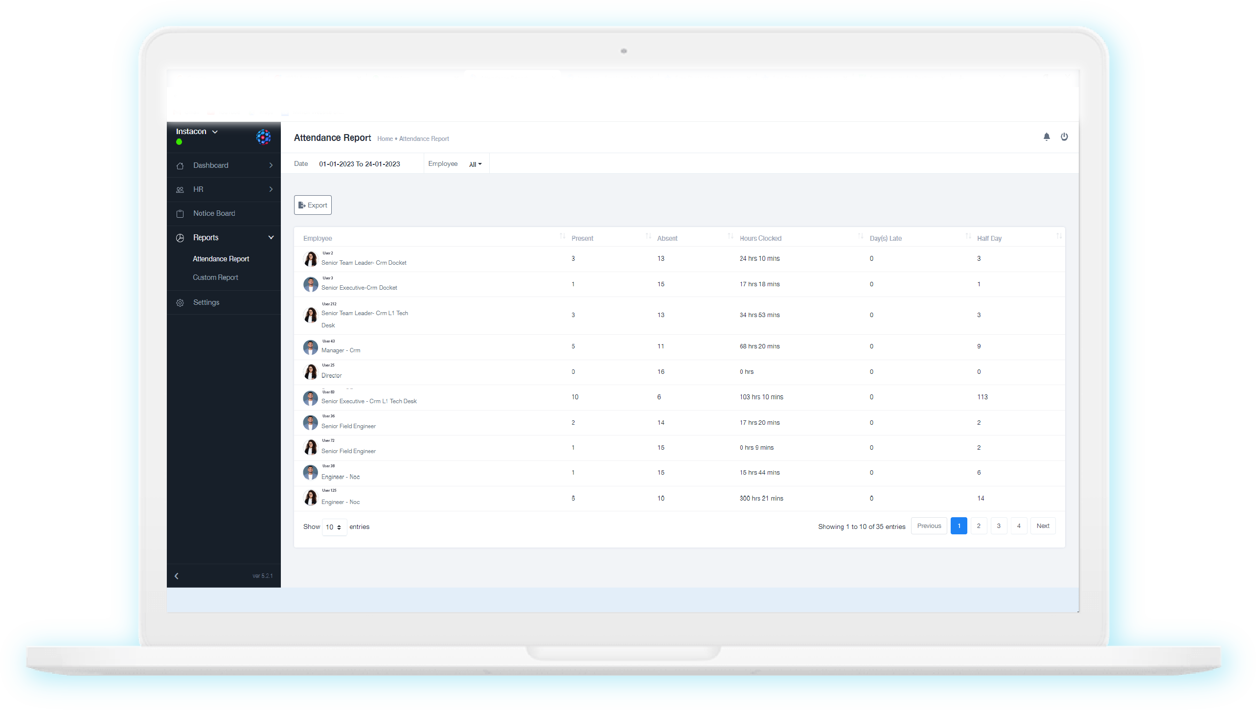Instacon - Employee Management & Communication Platform